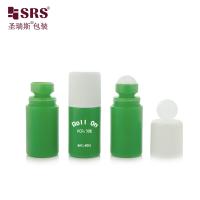 China 60ml Cylindrical Roll On Bottle, Plastic Deodorant Roller Bottle With Double Layer Child Resistant Cap for sale