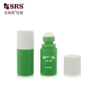 China 60ml Cylindrical Roll On Bottle, Plastic Deodorant Roller Bottle With Double Layer Child Resistant Cap for sale