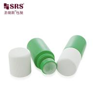 China 60ml Cylindrical Roll On Bottle, Plastic Deodorant Roller Bottle With Double Layer Child Resistant Cap for sale