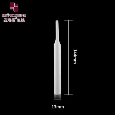 China Custom 13mm Diameter Long Nozzle PE Tube, Empty Cosmetic Squeeze Packaging Tube with Matching Lid for sale