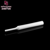China Custom 13mm Diameter Long Nozzle PE Tube, Empty Cosmetic Squeeze Packaging Tube with Matching Lid for sale