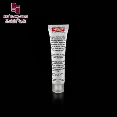 China 16mm Empty PE Squeeze Tube, Round Tip Cosmetic Packaging Tube for Balm & Muscle Cream for sale