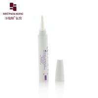 China 16mm Empty PE Squeeze Tube, Long Tip Cosmetic Packaging Tube for Gel & Ointment for sale
