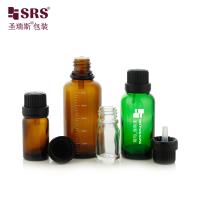 China High Quality Colored Glass Essential Oil Bottle With Tamper Evident Cap Cosmetic Aromatherapy Packaging for sale