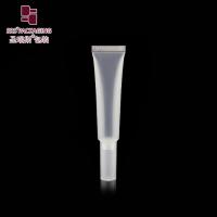 China Dia 19mm Frosted Transparent PE Tube Screw Lid Cosmetic Packaging Tube for sale