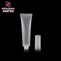 China Dia 19mm Frosted Transparent PE Tube Screw Lid Cosmetic Packaging Tube for sale