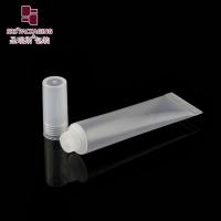 China Dia 19mm Frosted Transparent PE Tube Screw Lid Cosmetic Packaging Tube for sale