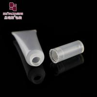 China Dia 19mm Frosted Transparent PE Tube Screw Lid Cosmetic Packaging Tube for sale