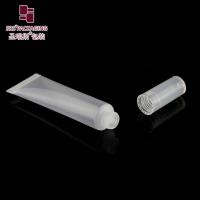China Dia 19mm Frosted Transparent PE Tube Screw Lid Cosmetic Packaging Tube for sale