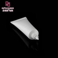 China Dia 19mm Pointed Tip PE Squeeze Tube White Cosmetic Tube with Cone Cap for sale