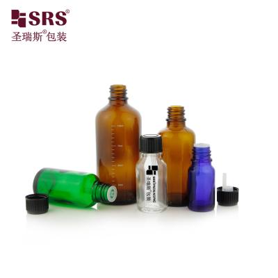 China SRS Custom Logo Glass Bottle With Euro Dropper Cap for Aromatherapy Fragrance Oil for sale