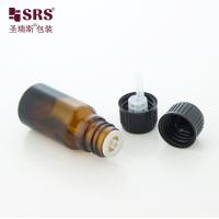 China SRS Custom Logo Glass Bottle With Euro Dropper Cap for Aromatherapy Fragrance Oil for sale