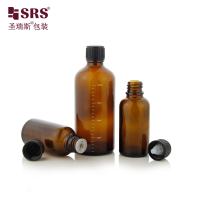 China Empty Round Glass Essential Oil Bottle Euro Dropper Insert Cap Multiple Orifice Sizes for sale