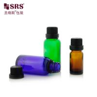 China SRS Tinted Glass Essential Oil Bottle With Tamper Evident Cap Foam Liner for Aromatherapy Oil for sale