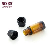 China SRS Tinted Glass Essential Oil Bottle With Tamper Evident Cap Foam Liner for Aromatherapy Oil for sale