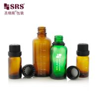 China SRS Tinted Glass Essential Oil Bottle With Tamper Evident Cap Foam Liner for Aromatherapy Oil for sale