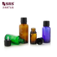 China Tinted Glass Essential Oil Bottle With Tamper Evident Euro Dropper Cap for Aromatherapy for sale