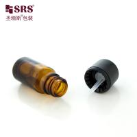 China Tinted Glass Essential Oil Bottle With Tamper Evident Euro Dropper Cap for Aromatherapy for sale