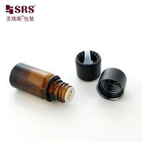 China Tinted Glass Essential Oil Bottle With Tamper Evident Euro Dropper Cap for Aromatherapy for sale