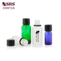 China Tinted Glass Essential Oil Bottle With Tamper Evident Euro Dropper Cap for Aromatherapy for sale
