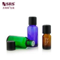 China SRS Tinted Glass Essential Oil Bottle With Tamper Evident Cap Foam Liner for Aromatherapy Oil for sale