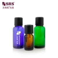 China SRS Tinted Glass Essential Oil Bottle With Tamper Evident Cap Foam Liner for Aromatherapy Oil for sale
