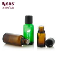 China SRS Tinted Glass Essential Oil Bottle With Tamper Evident Cap Foam Liner for Aromatherapy Oil for sale