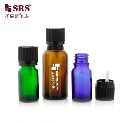 China UV Protection Glass Essential Oil Vial Tamper Evident Child Resistant Cap for Tincture for sale