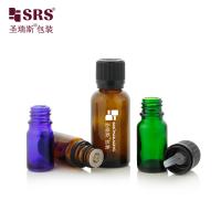 China Colored Glass Oil Bottle With Dual Tamper Evident CRC Dropper Cap Custom Logo Available for sale