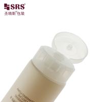 China 45mm Diameter PE Cosmetic Squeeze Tube with Flip Top Cap, Empty Soft Tube for Facial Cleanser Cleansing Foam for sale