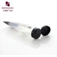 China 55mm PE Cosmetic Squeeze Tube Flip Top Cap for Body Wash Cleanser Custom Print for sale