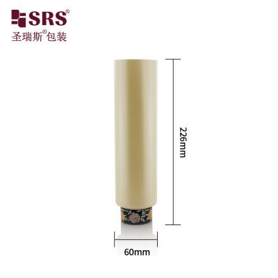China 60mm PE Cosmetic Squeeze Tube with Screw Cap for Hair Conditioner for sale