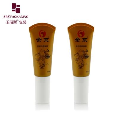 China 40mm 3-Ball Massage Roll-on Tube, Empty PE Cosmetic Squeeze Tube Custom Printing for sale