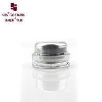 China paint grey acrylic round plastic night cream matte cosmetic jar for sale