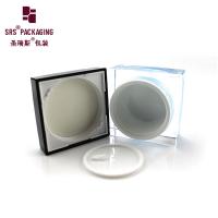China J053 15g 30g 50g square custom blue acrylic plastic cream empty jar for sale