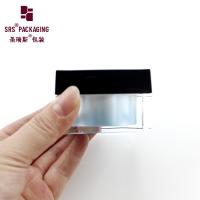 China J053 15g 30g 50g square custom blue acrylic plastic cream empty jar for sale
