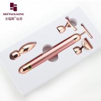 China different massage head rose gold vibrating lift up face outline massager facial tools for sale