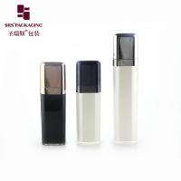 China 15ml 30ml 50ml plastic empty lotion skin care square airless pump bottle for sale