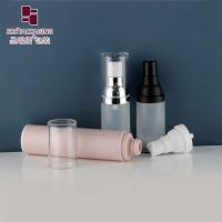 China 15ml 30ml 50ml Empty PP Plastic Translucent Recyclable Foundation Airless Plastic Pump Bottles for sale