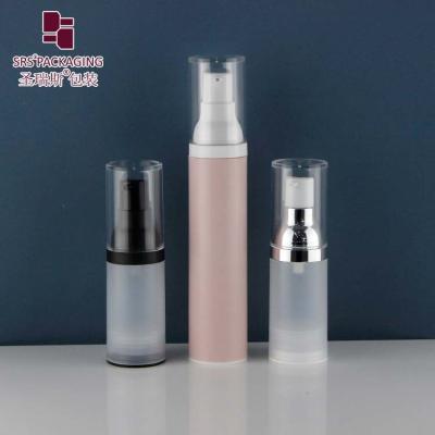 China 15ml 30ml 50ml Empty PP Plastic Translucent Recyclable Foundation Airless Plastic Pump Bottles for sale