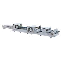 China JP-1050E Automatic Lock Bottom Folder Gluer Machine 220m/min Speed for Corrugated Cartons for sale