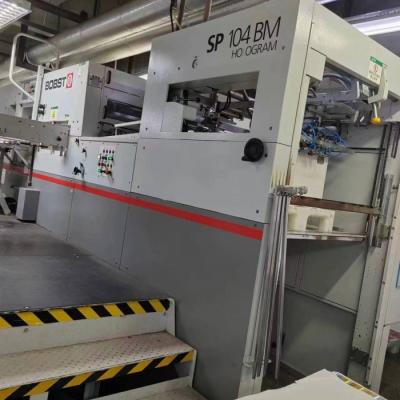 China BOBST AUTOPLATINE SP 104 BM H Automatic Die Cutting and Foil Stamping Machine with Hologram Application for sale