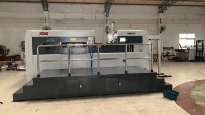 China Automatic Die Cutting Machine 1060x760mm Paper Size 350T Pressure 17T Weight for sale