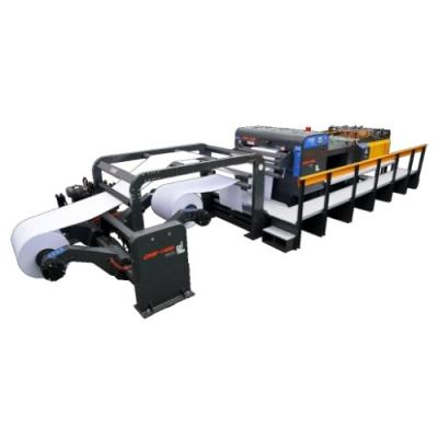 China CHM-1400 II Used Roll Paper Sheet Cutter Machine 1400mm Width 300 Cuts/Min AC380V/220V for sale