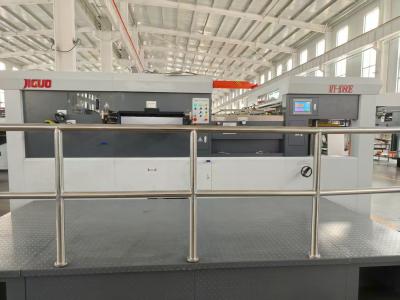 China JIGUO MY-1080E Automatic Die Cutting Machine 1060x760mm Size 350T Pressure ±0.1mm Precision for sale