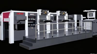 China Automatic Hot Foil Stamping Machine 600T Pressure 0.1mm Die-Cutting Precision 5500 Sheets/h for sale