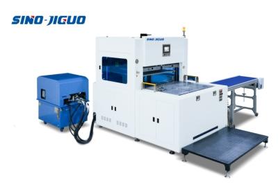 China JIGUO SJG-1080 Semi-Automatic Blanking Machine 1080x780mm 380V for Packaging Waste Stripping for sale