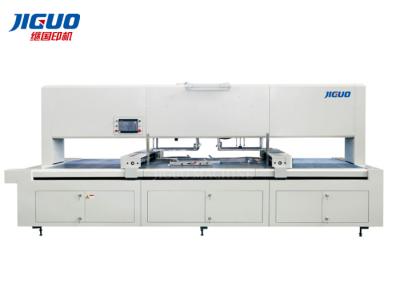 China JIGUO QF-1080C Double Head Automatic Blanking Machine 400×400mm Max Size 500-800 Cycles/Hour for sale