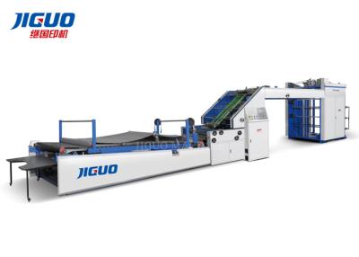 China JIGUO FMZ-1450H Automatic Flute Laminating Machine 1450mm Max Sheet Size 18000p/h Speed for sale