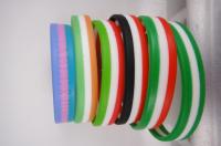 China Custom Logo Eco-Friendly Silicone Wristband 202mm Durable Promotional Bracelet for sale